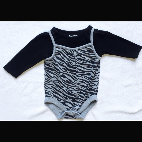 Garanimals | One Pieces | Garanimals Zebra Print Long Sleeve Onesie ...